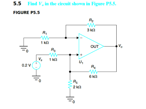 Solved Find Vo in the circuit shown in Figure P5.5. 5.5 | Chegg.com