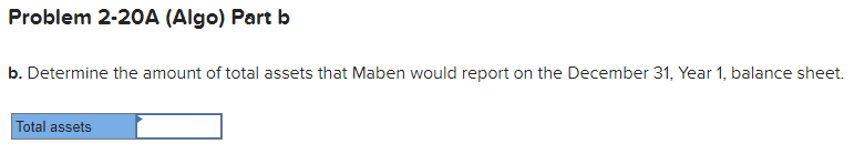 Solved Required information Problem 2-20A (Algo) Showing how | Chegg.com