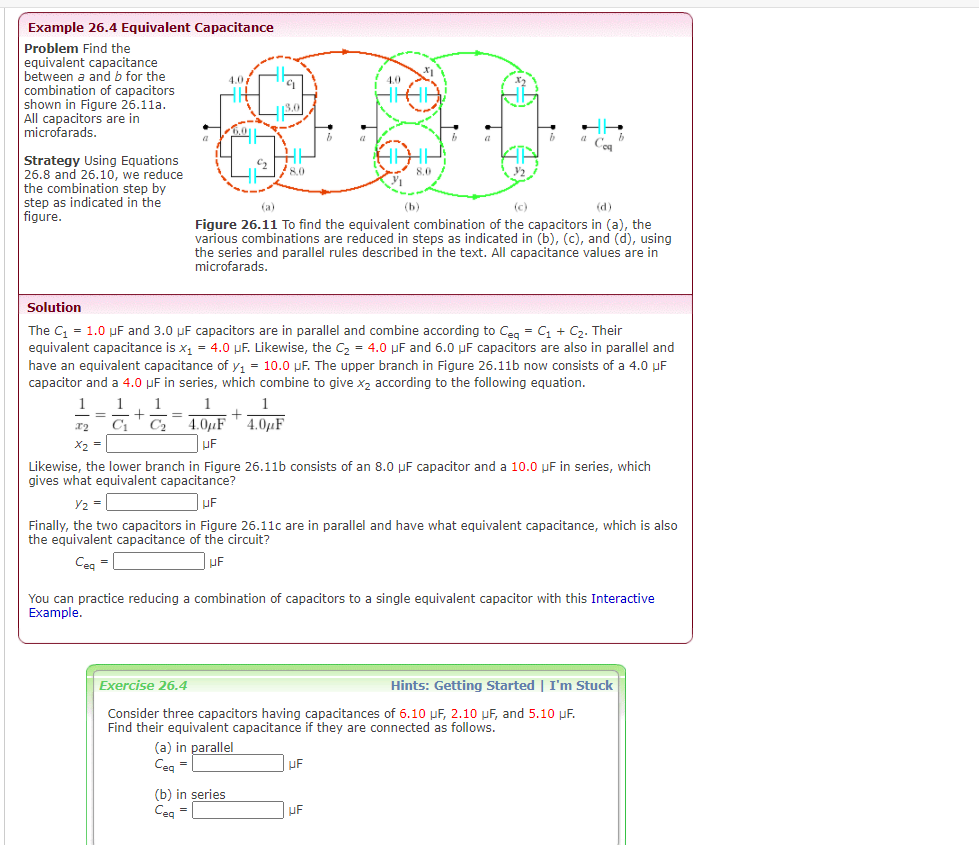 Solved Example 26 4 Equivalent Capacitance Problem Find The Chegg