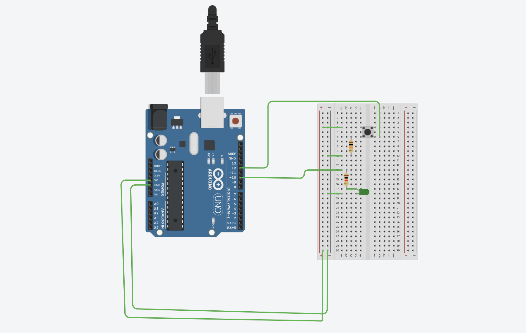 Solved 1#Digital inputsModify the circuit and the program in | Chegg.com