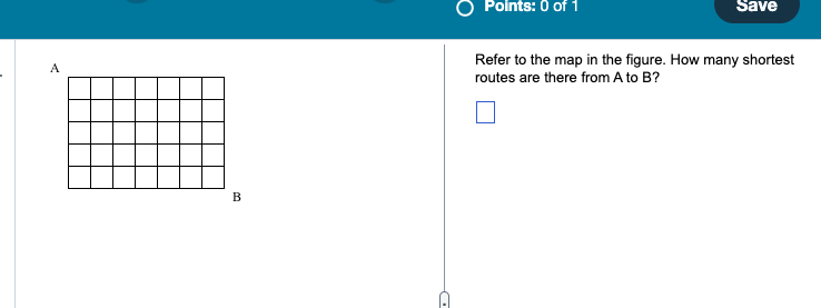 Solved Refer to the map in the figure. How many shortest | Chegg.com