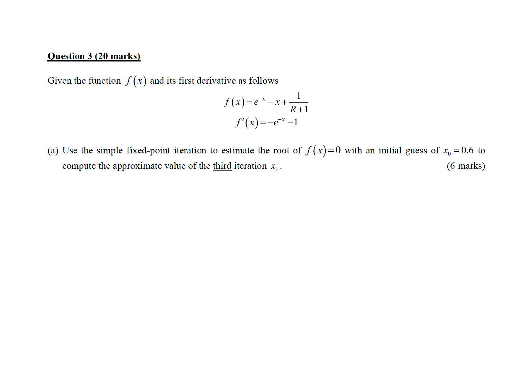 Solved Given the function f(x) and its first derivative as | Chegg.com