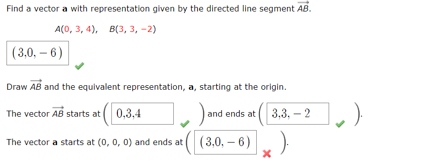 Solved Find a vector a with representation given by the | Chegg.com