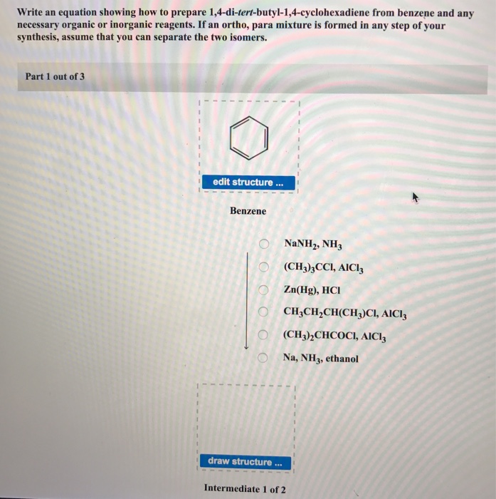 Solved Write an equation showing how to prepare 1, | Chegg.com