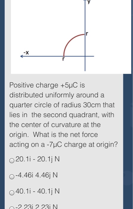 Solved Positive charge +5 mu C is distributed uniformly | Chegg.com