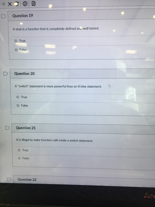 Solved D Question 19 A stub is a function that is completely | Chegg.com Solved D Question 19 A stub is a function that is completely | Chegg.com