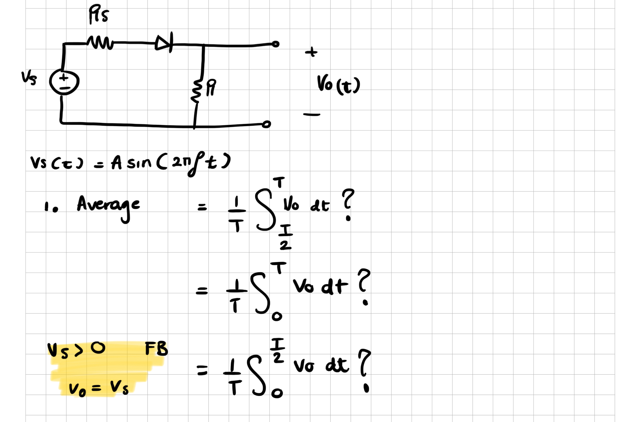 Solved Which one should I use to find the average voltage | Chegg.com