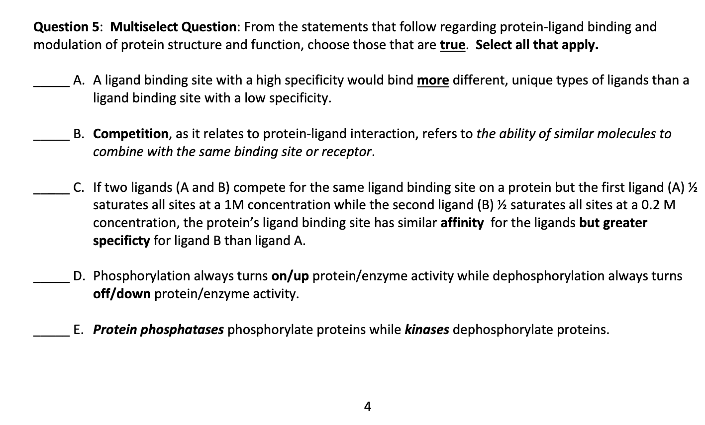 Solved Question 5: Multiselect Question: From the statements | Chegg.com