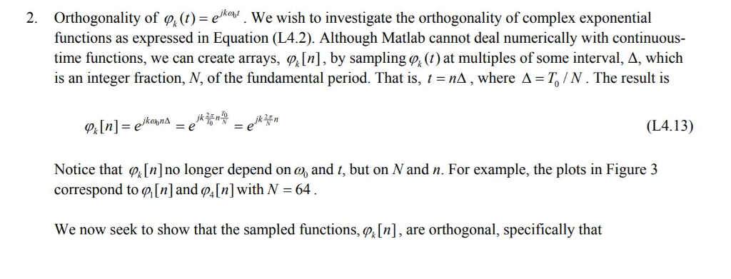 Visualization of the complex exponential basis | Chegg.com