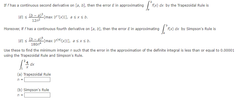 Solved If f has a continuous second derivative on [a,b], | Chegg.com