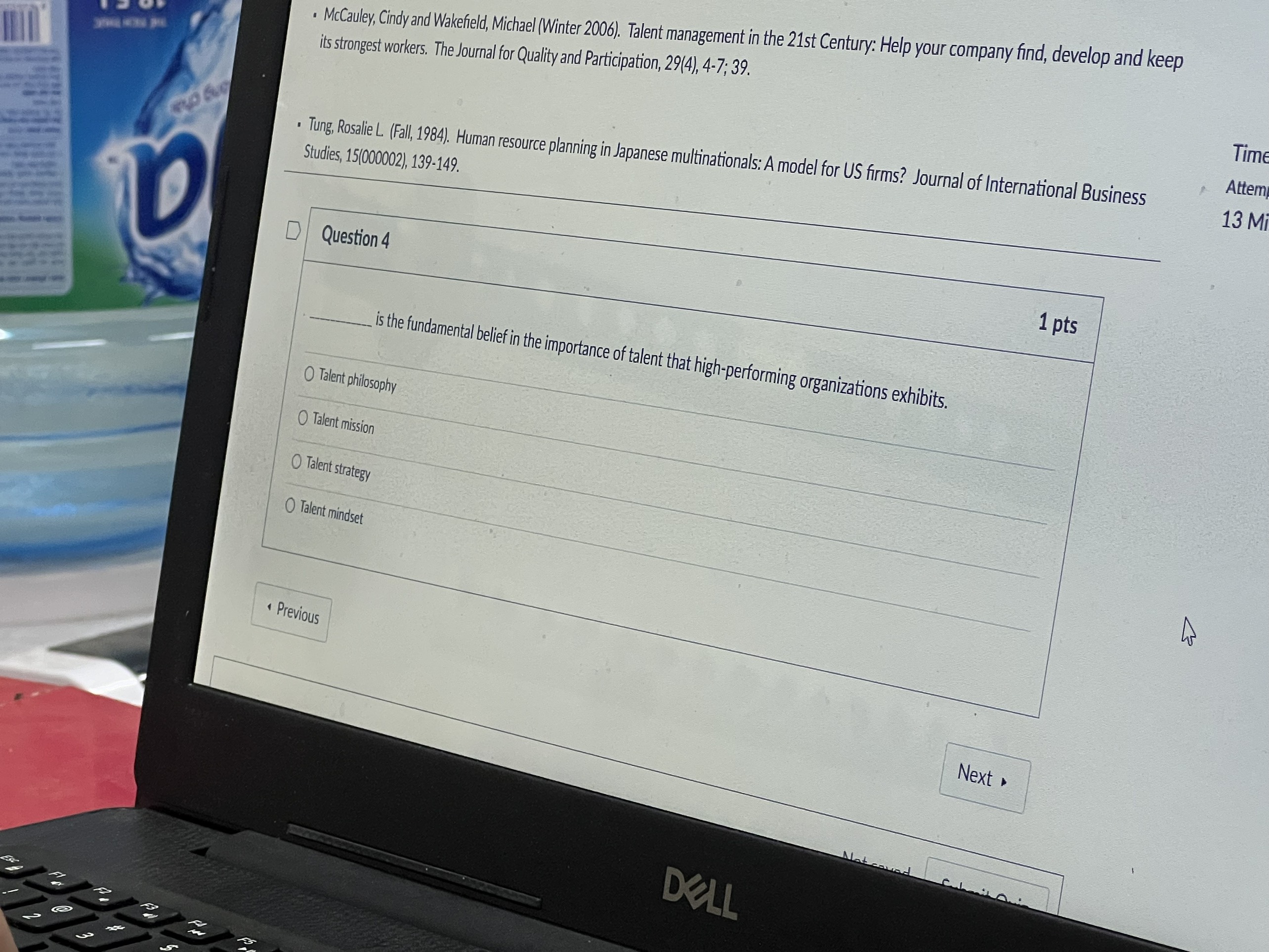 Solved - McCauley, Cindy and Wakefield, Michael (Winter | Chegg.com