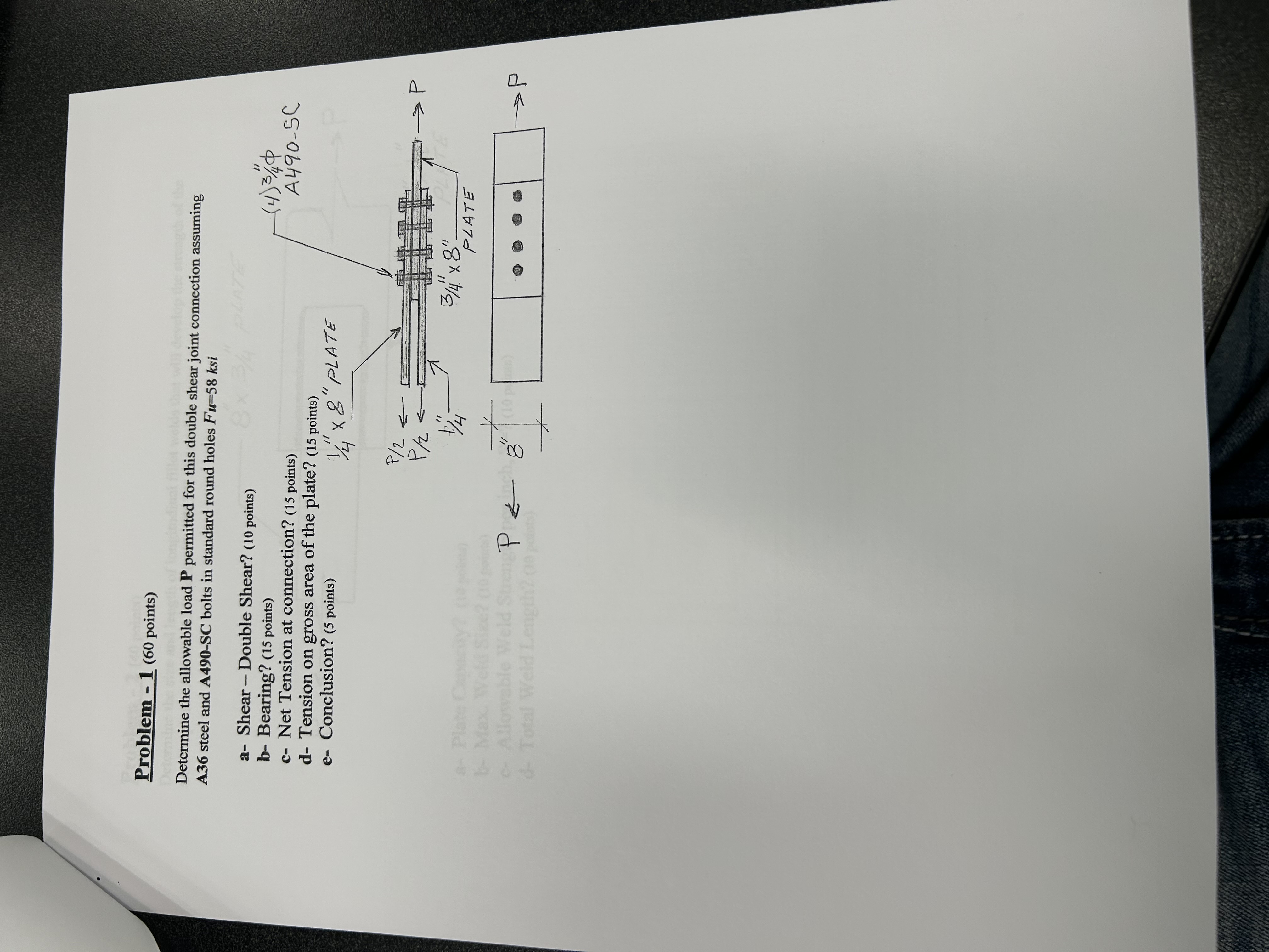 Solved Determine the allowable load P permitted for this | Chegg.com