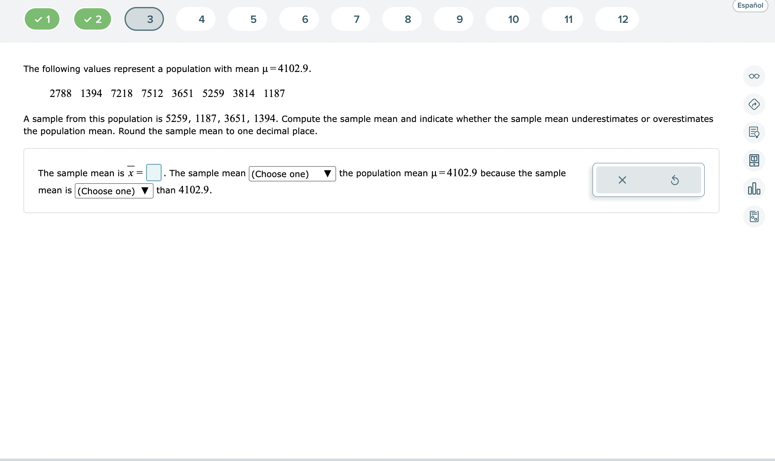 Solved The following values represent a population with mean | Chegg.com