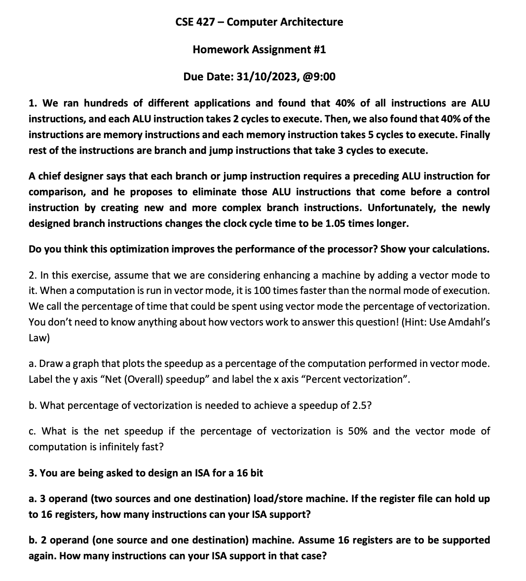 Solved Homework Assignment 1 Due Date 31 10 2023 9 00
