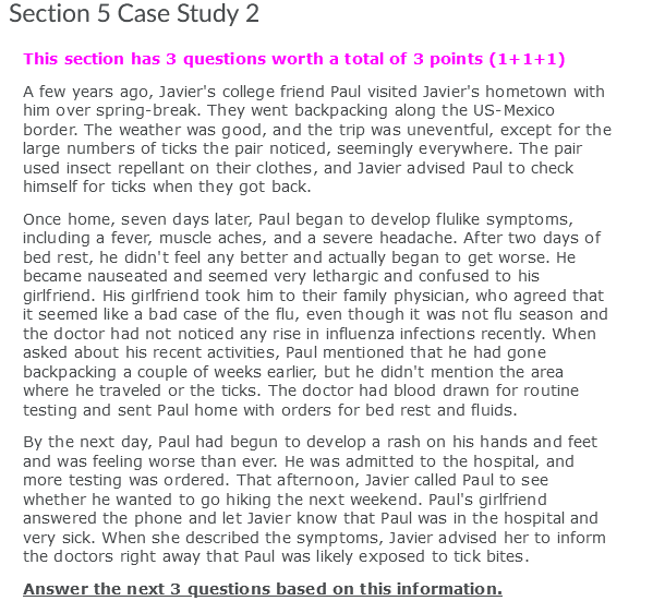 Solved Section 5 Case Study 2 This section has 3 questions | Chegg.com