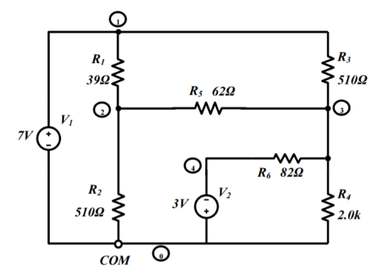 Solved Solve KCL for each Node and KVL for each loop. Can | Chegg.com