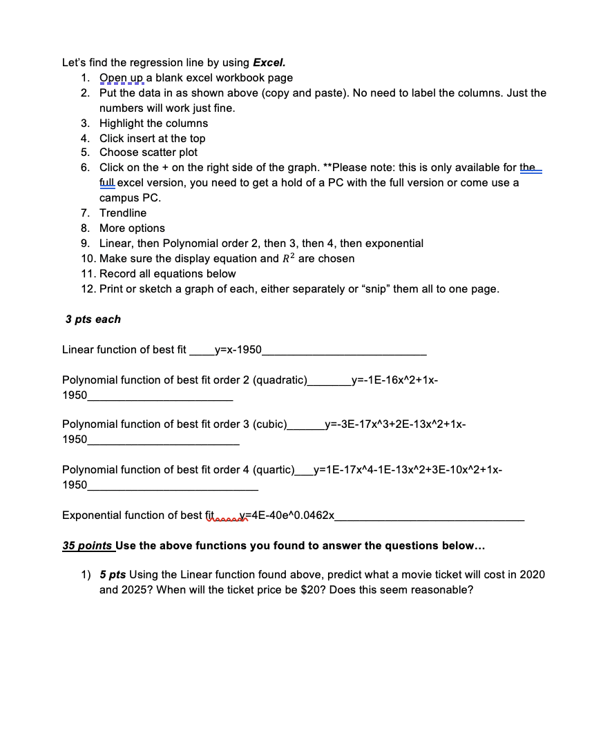 Solved Who can afford to go to the Movies? MTH 261 Project | Chegg.com