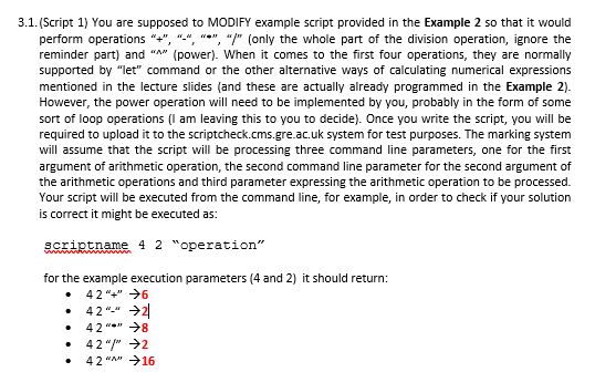 Solved Example 2: Simple calculator and user interaction | Chegg.com
