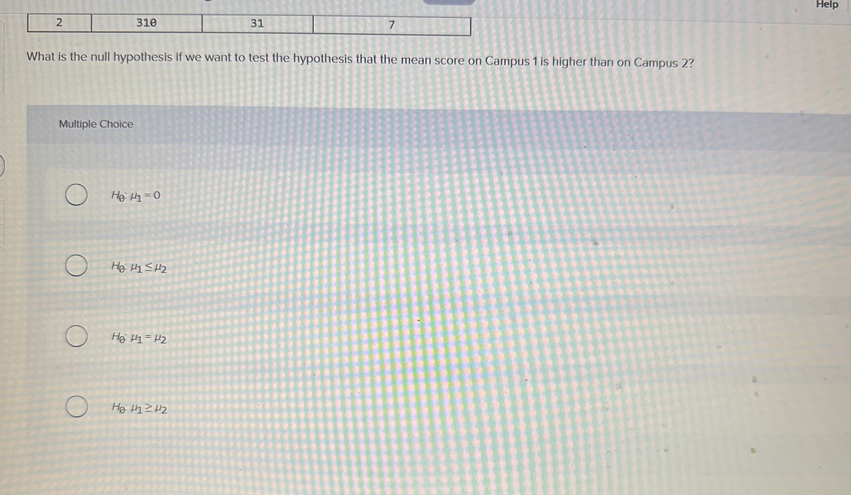 Solved The results of a mathematics placement exam at two | Chegg.com