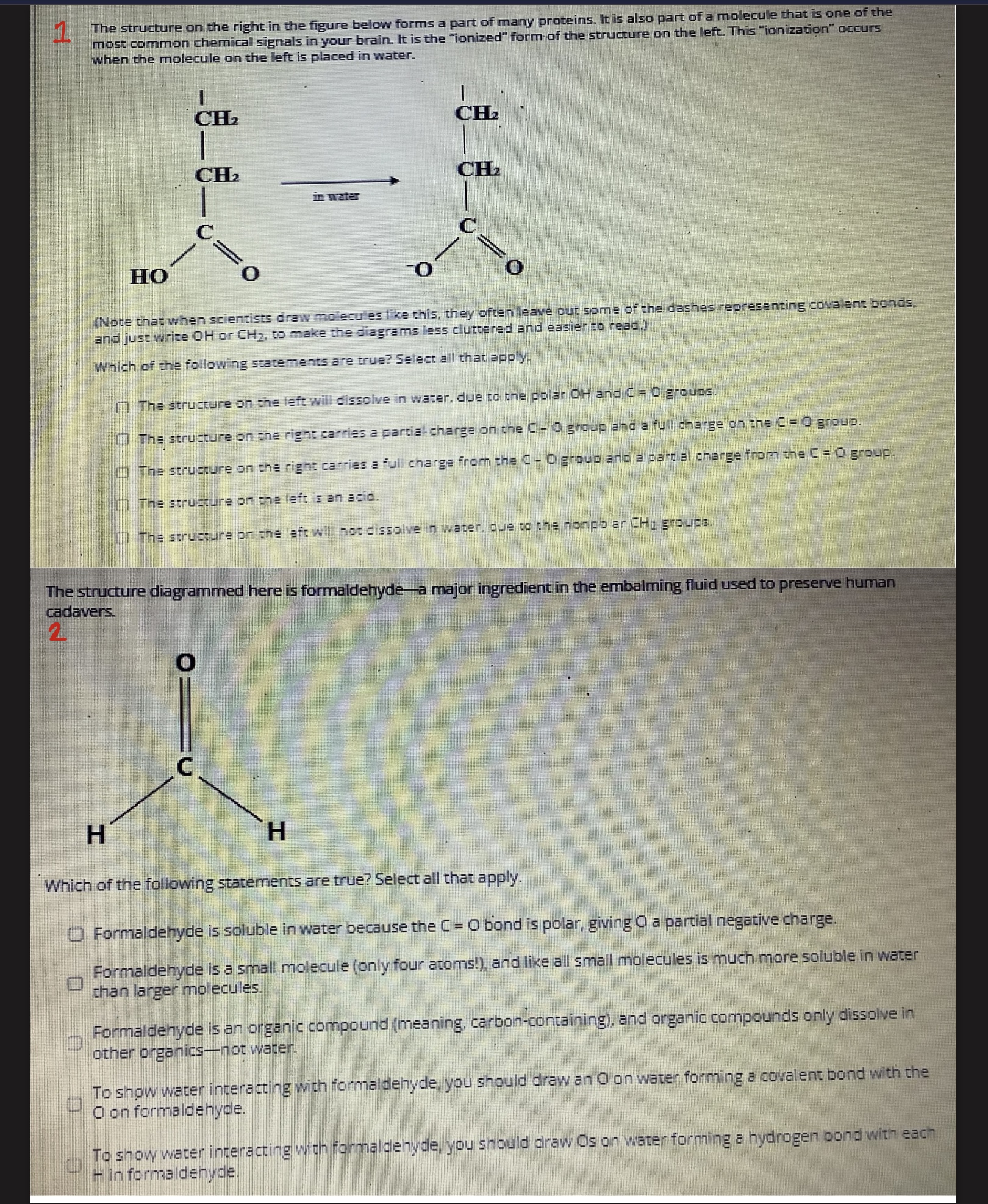 Solved 4. The strutture on the right in the figure below | Chegg.com