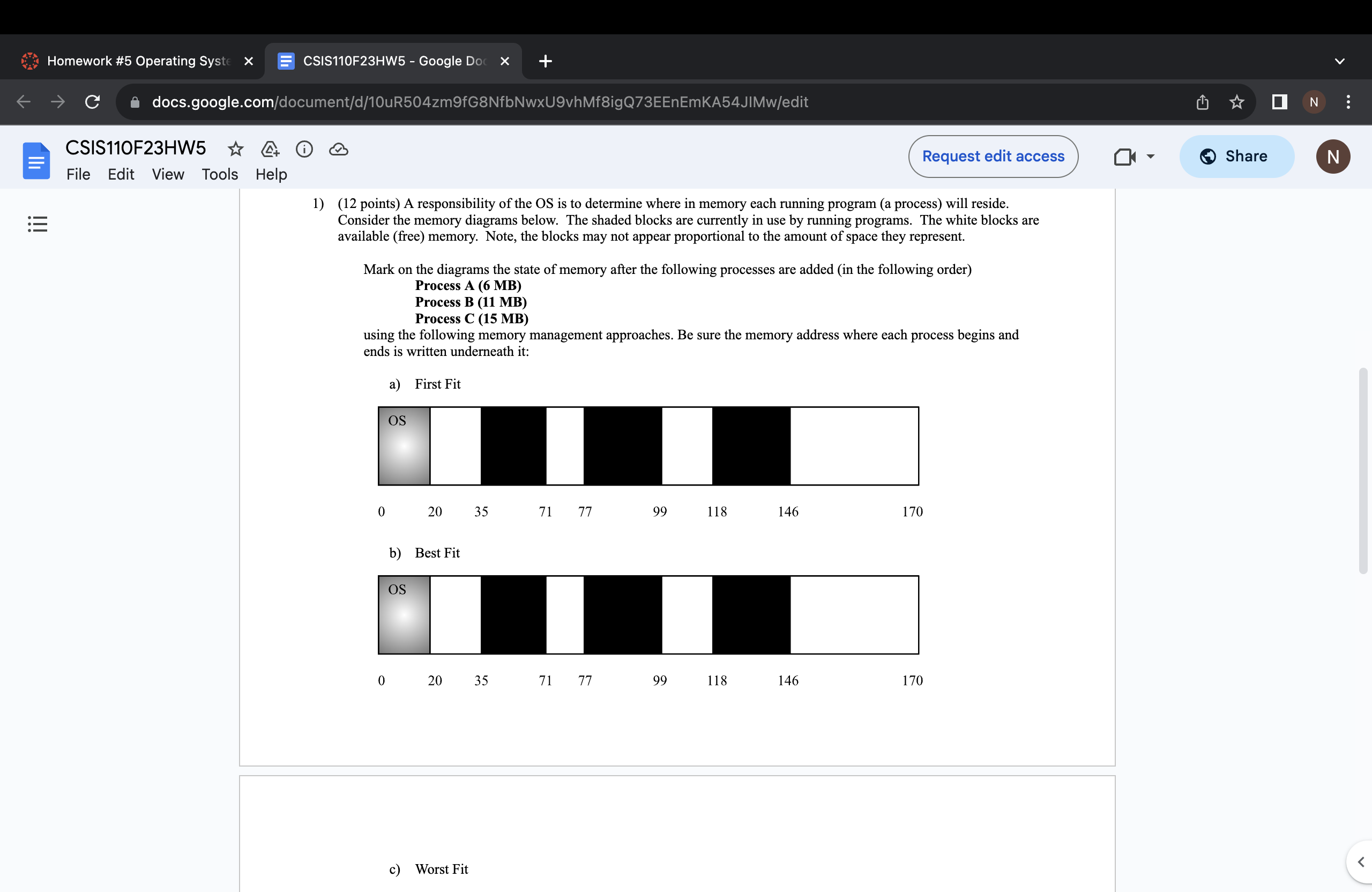 (12 points) A responsibility of the OS is to | Chegg.com