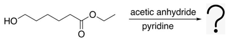 Solved HO acetic anhydride pyridine ? O | Chegg.com