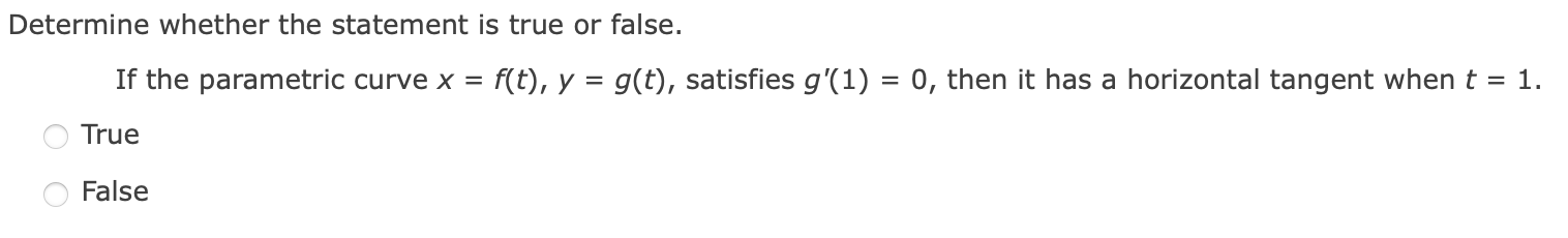 Solved Determine whether the statement is true or false. If | Chegg.com