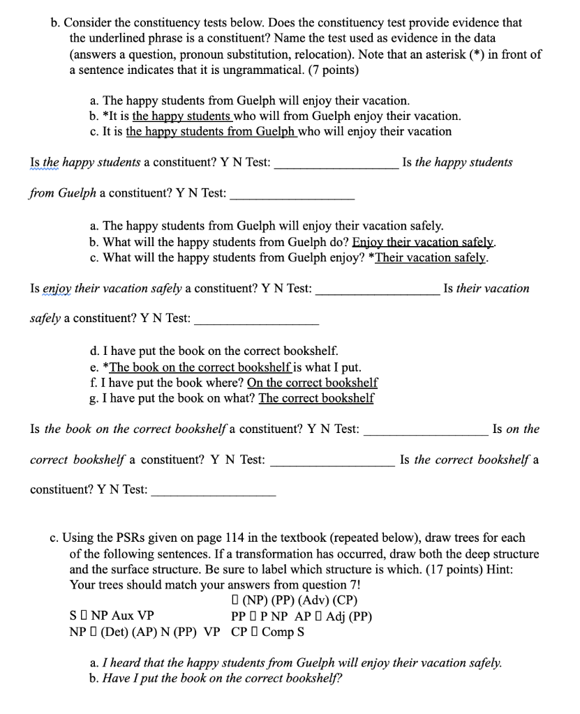 2. a. There are six logically possible orderings of | Chegg.com