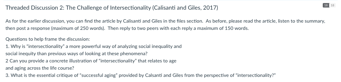 Solved Threaded Discussion 2: The Challenge of | Chegg.com