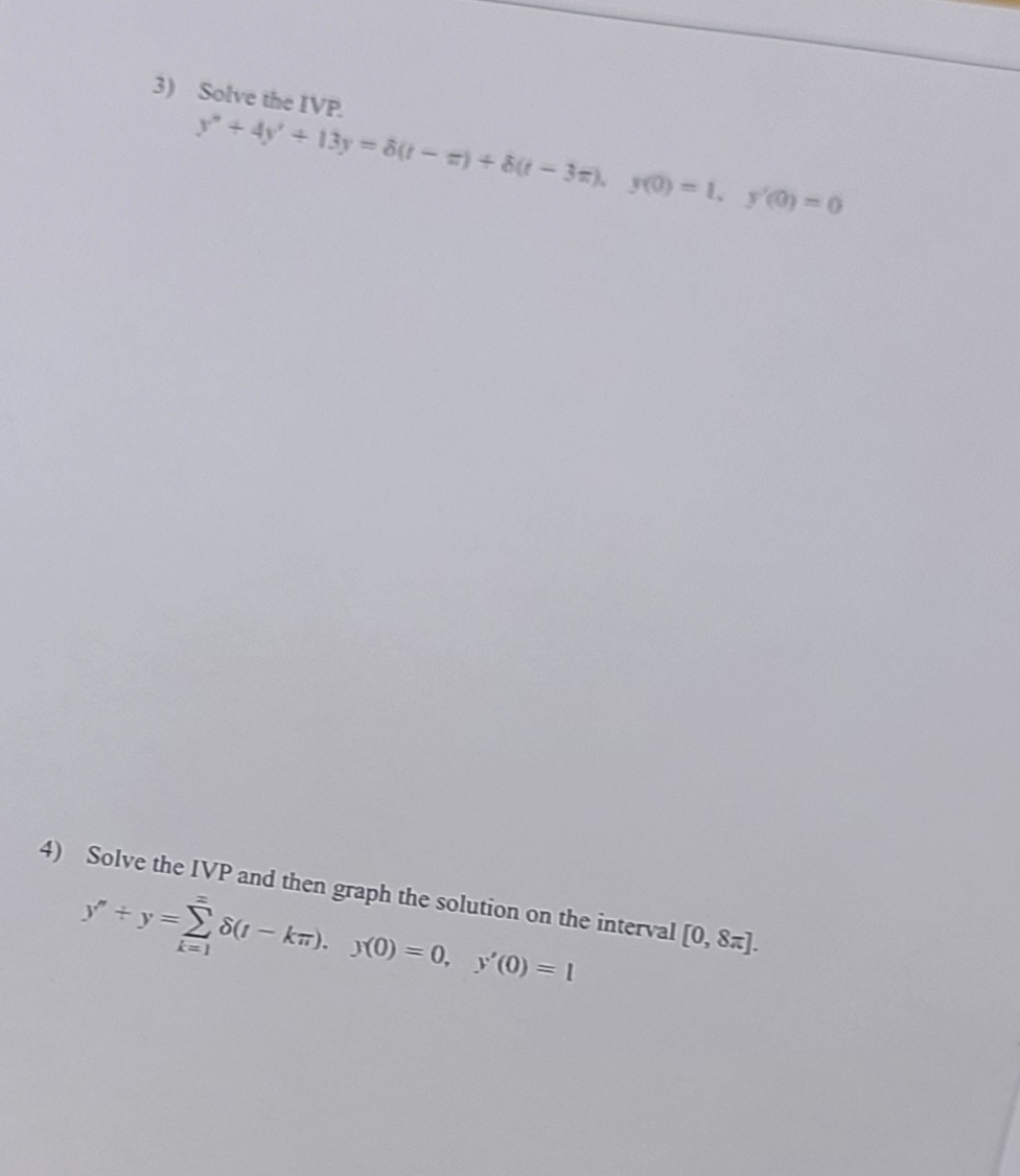 Solved 3) Solve the IVP. | Chegg.com