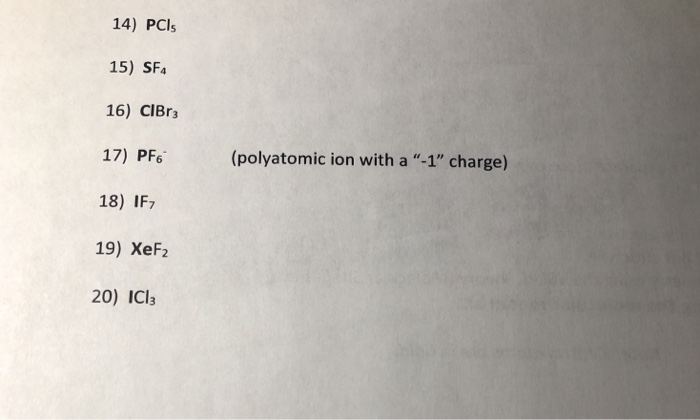 Solved Exception to the octet rule, molecules in which the | Chegg.com