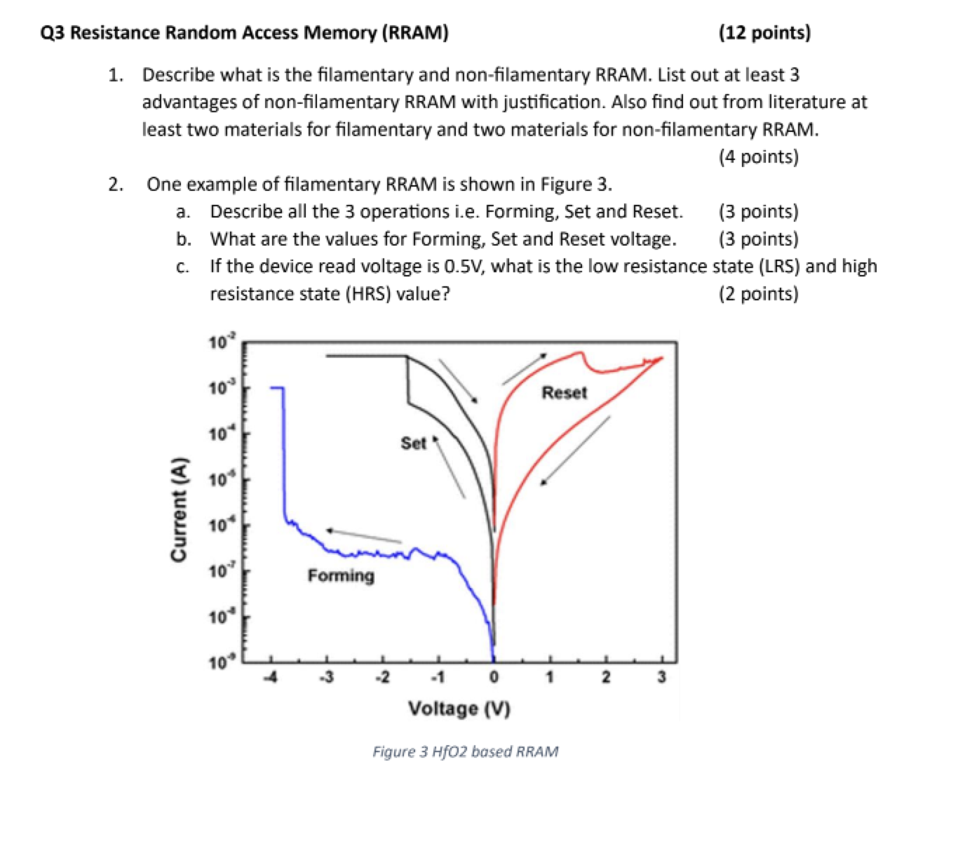 Solved Resistance Random Access Memory Rram 12 Points 1 