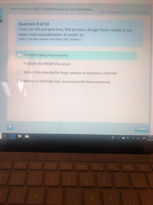 Solved Level 3, Course 2.1: Unit 3-Simplified Process Life | Chegg.com