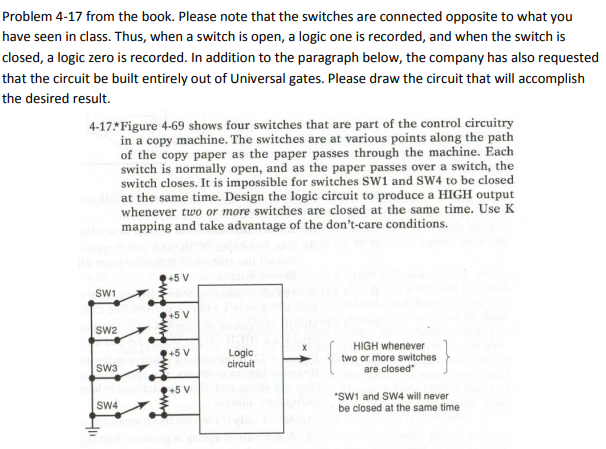 Solved Problem 4-17 from the book. Please note that the | Chegg.com
