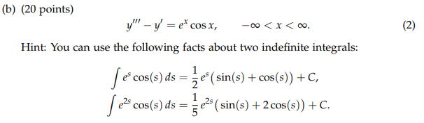 Solved 1. (40 points) Use the method of variation of | Chegg.com