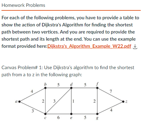 Solved Homework ProblemsFor each of the following problems, | Chegg.com