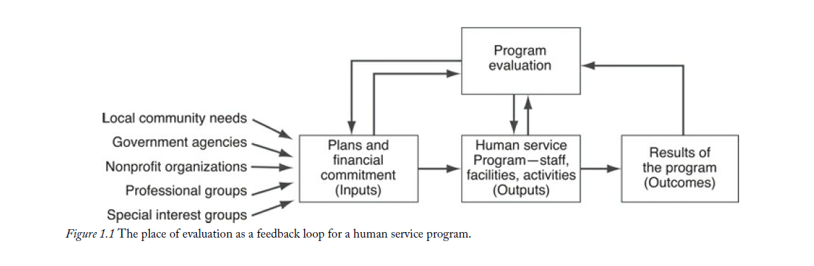 Solved Program evaluation Local community needs Government | Chegg.com