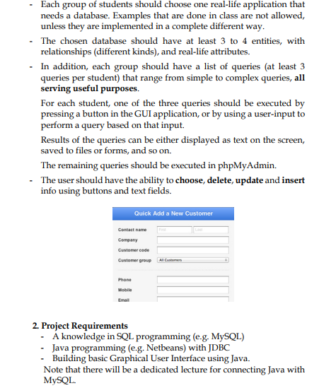 Solved Each group of students should choose one real-life | Chegg.com