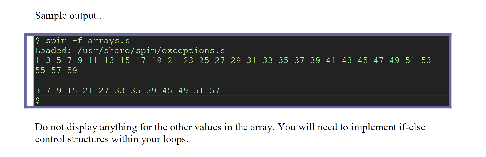 Solved Write a program named arrays.s that does the | Chegg.com