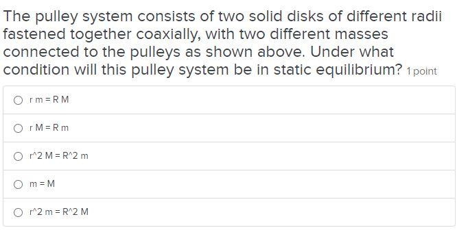 Solved The pulley system consists of two solid disks of | Chegg.com