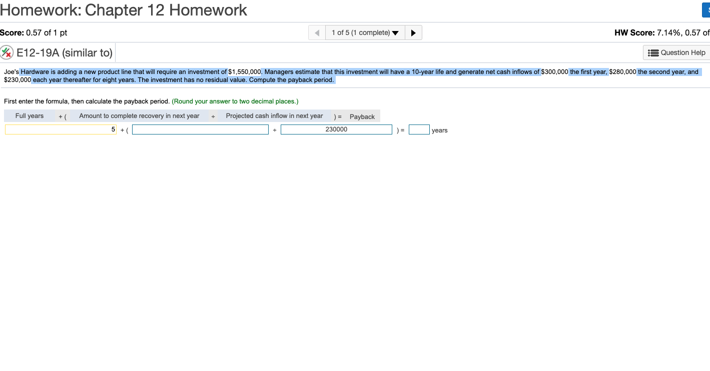 Solved Homework Chapter 12 Homework Score 0 57 Of 1 Pt 1