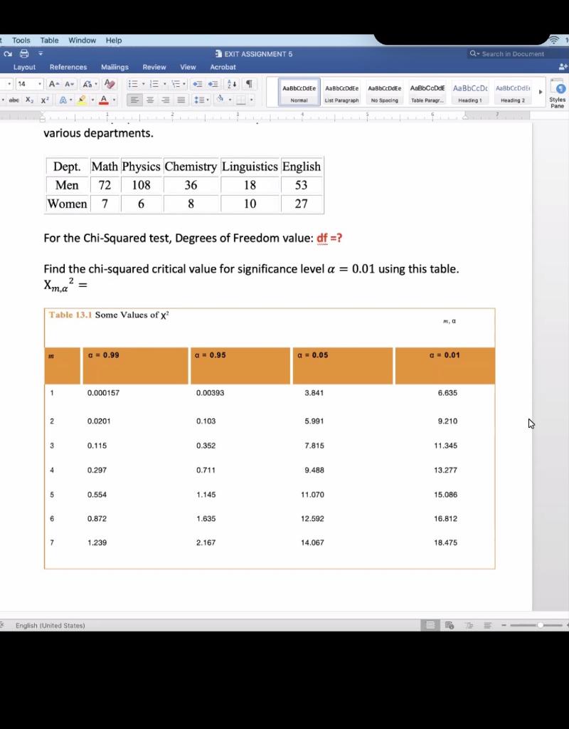 Solved Tools Table Window Help Q- Search in Document EXIT | Chegg.com