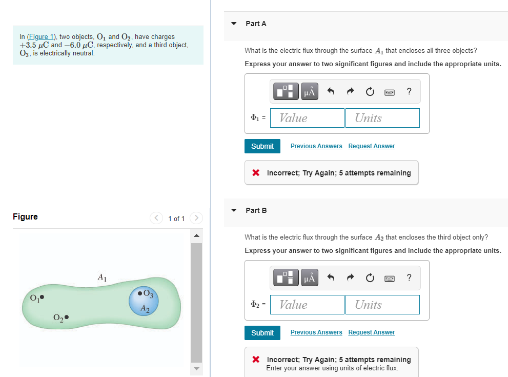Solved Part A In (Figure 1), two objects, O, and O2, have | Chegg.com