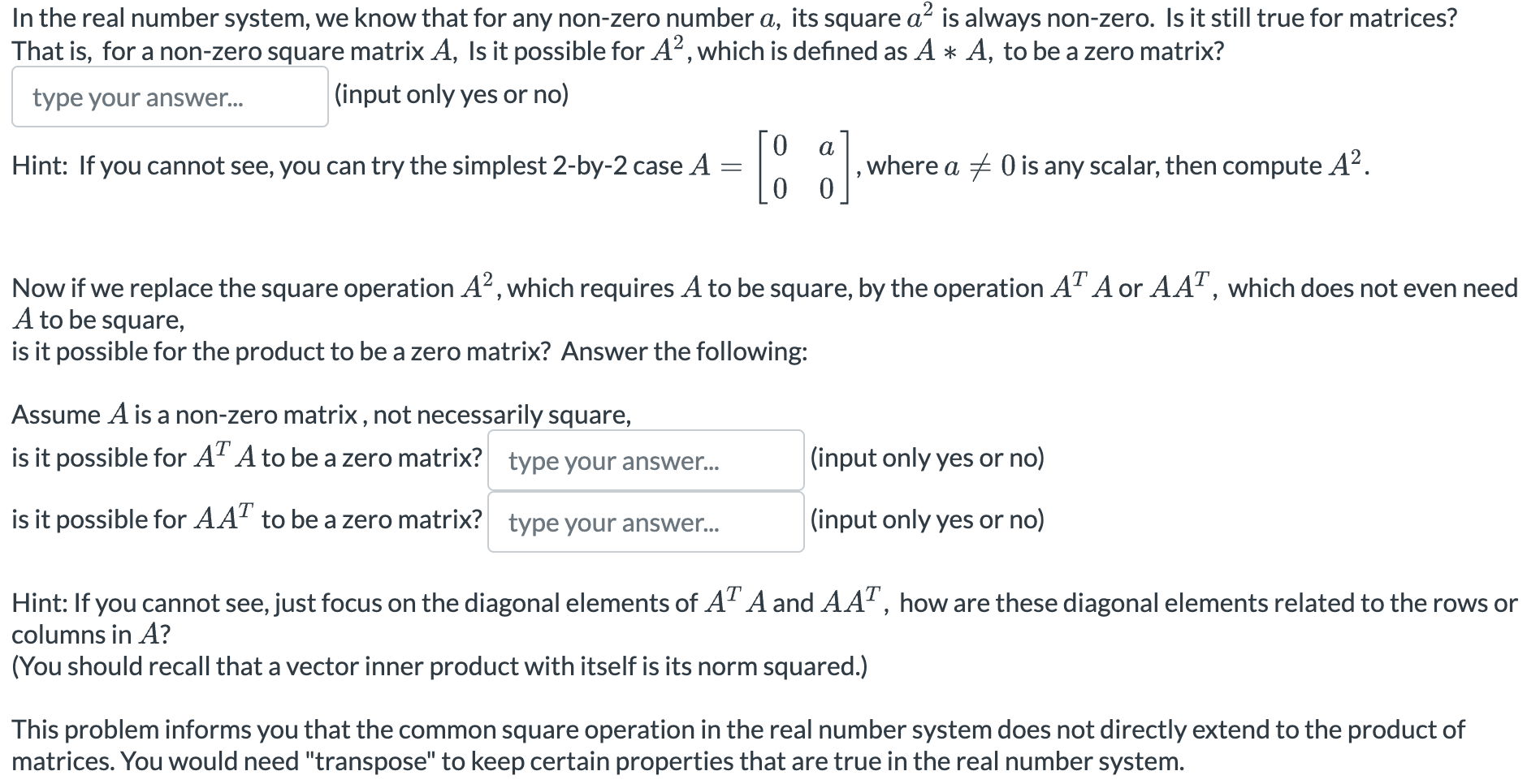 Solved In the real number system, we know that for any | Chegg.com