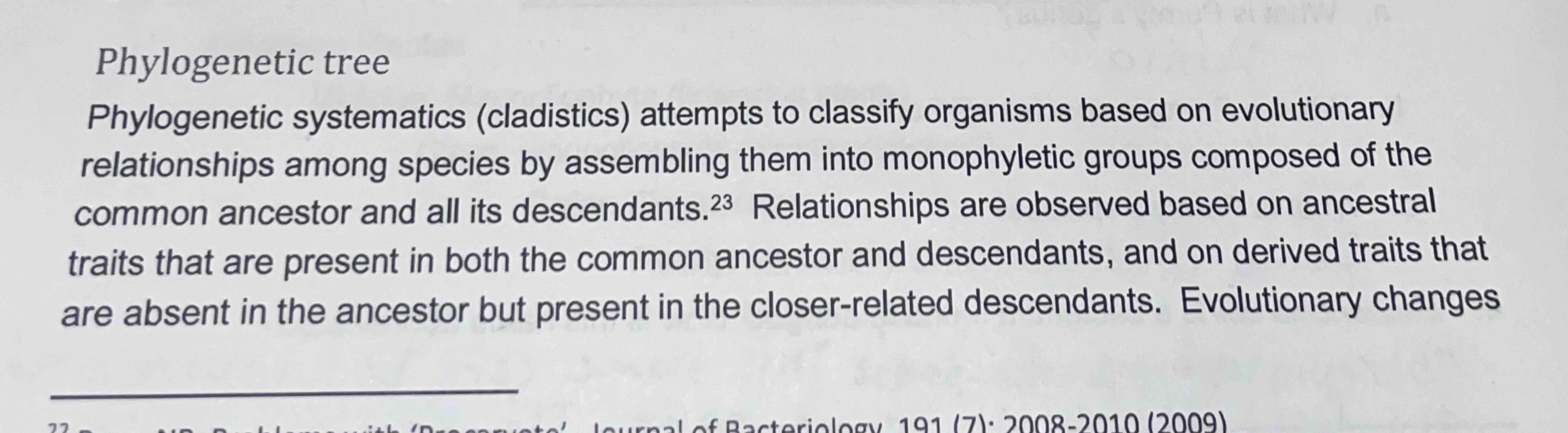 Solved Phylogenetic treePhylogenetic systematics | Chegg.com