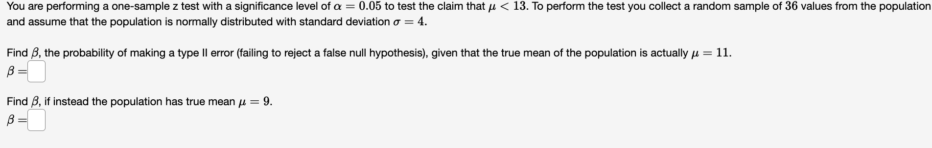 Solved You Are Performing A One Sample Z Test With A 9918
