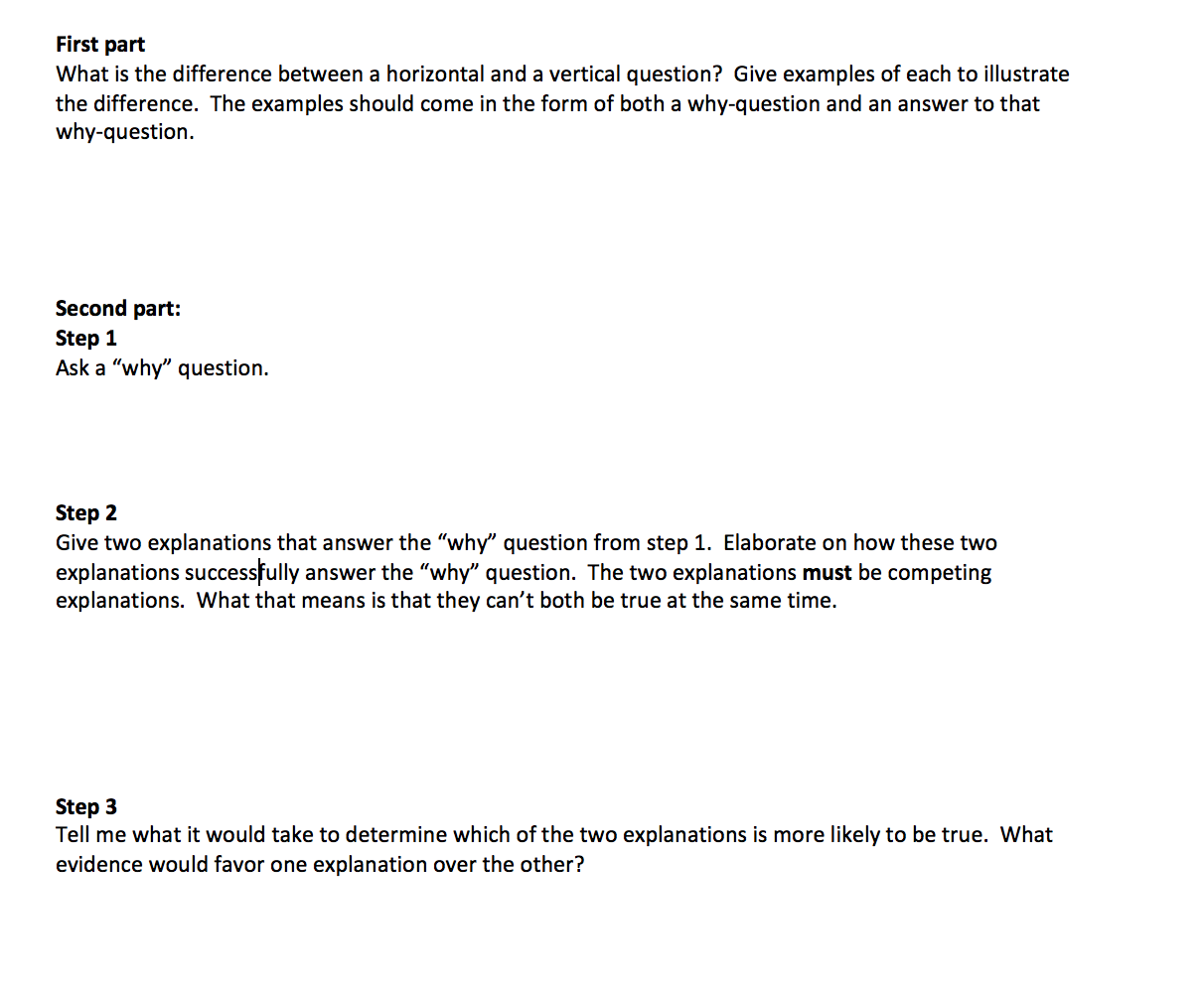 Solved First part What is the difference between a | Chegg.com