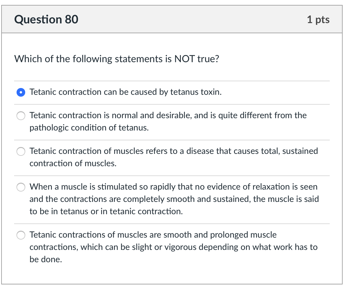 Solved Question 80 1 pts Which of the following statements | Chegg.com