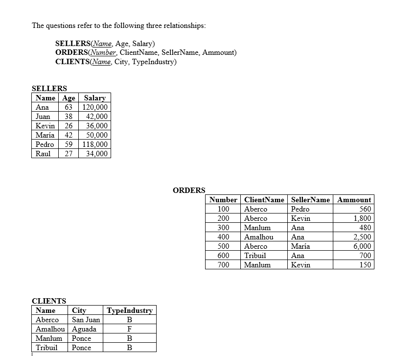 Solved Write the final result in table form of the following | Chegg.com
