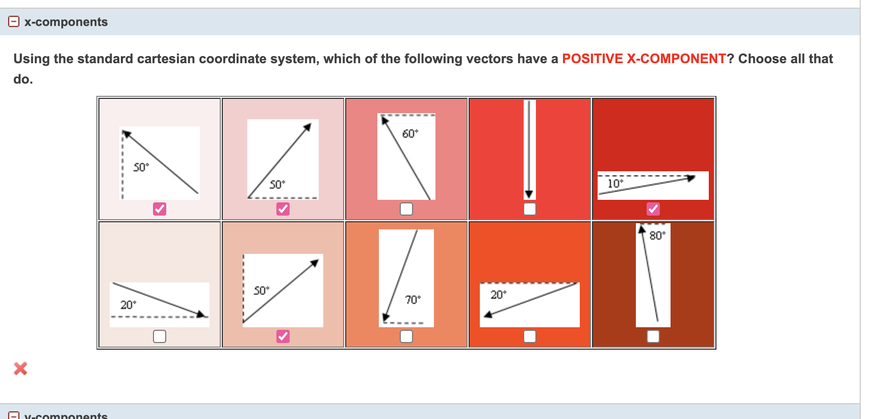 Using the standard cartesian coordinate system, which | Chegg.com